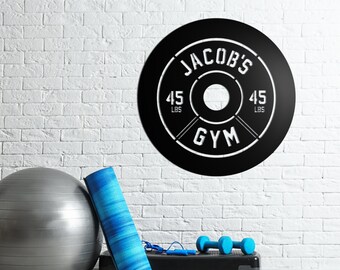 Gym Metal Plate - Etsy
