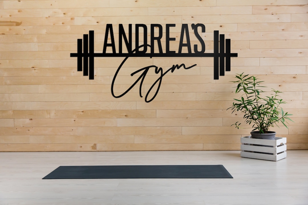 Custom Home Gym Sign Custom Name Gym Sign Custom Home Gym - Etsy