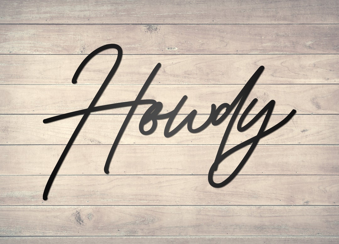 Howdy Sign, Howdy Country Metal Sign, Country Bar Sign, Country and ...