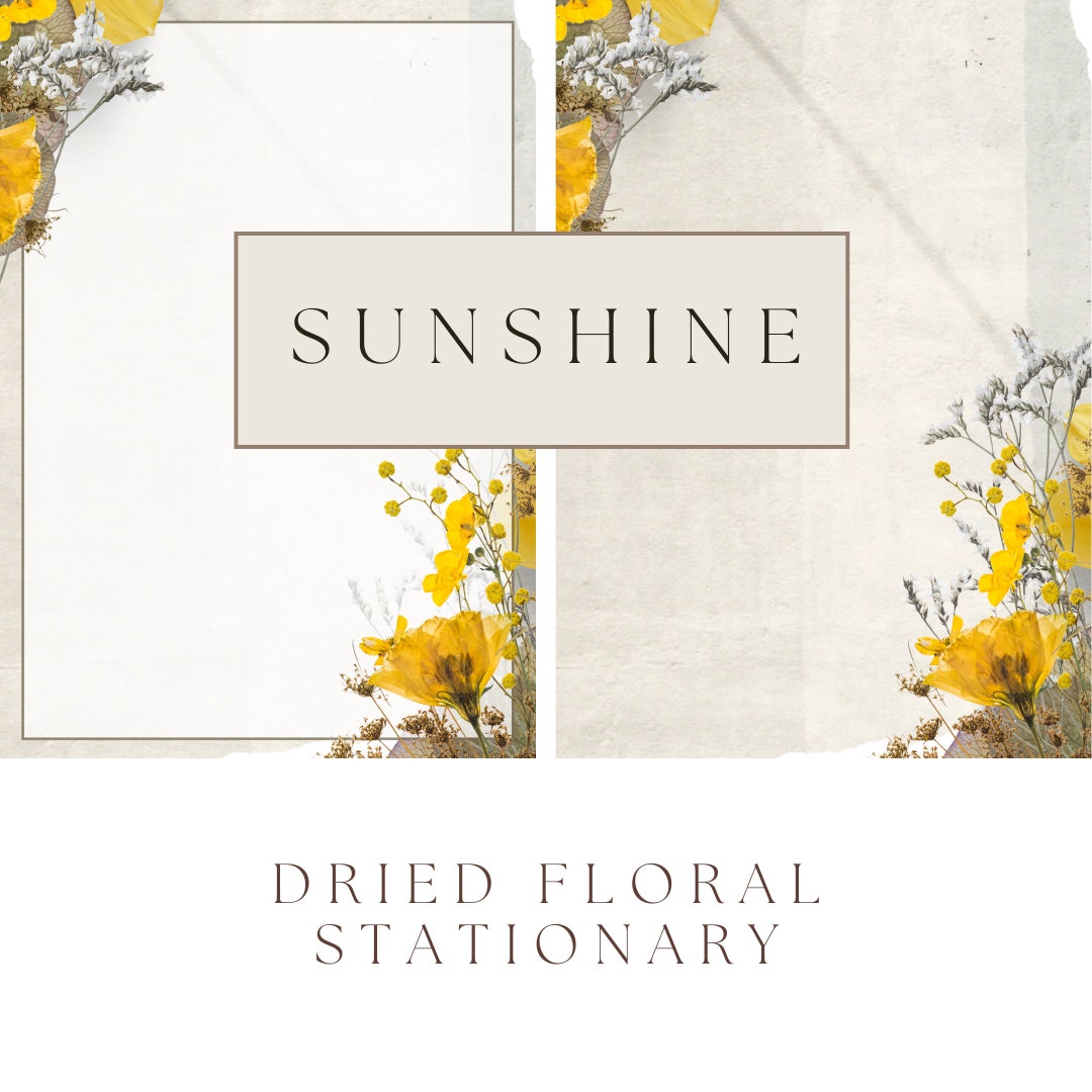 Sunshine Dried Flower Rustic Downloadable Digital Printable - Etsy