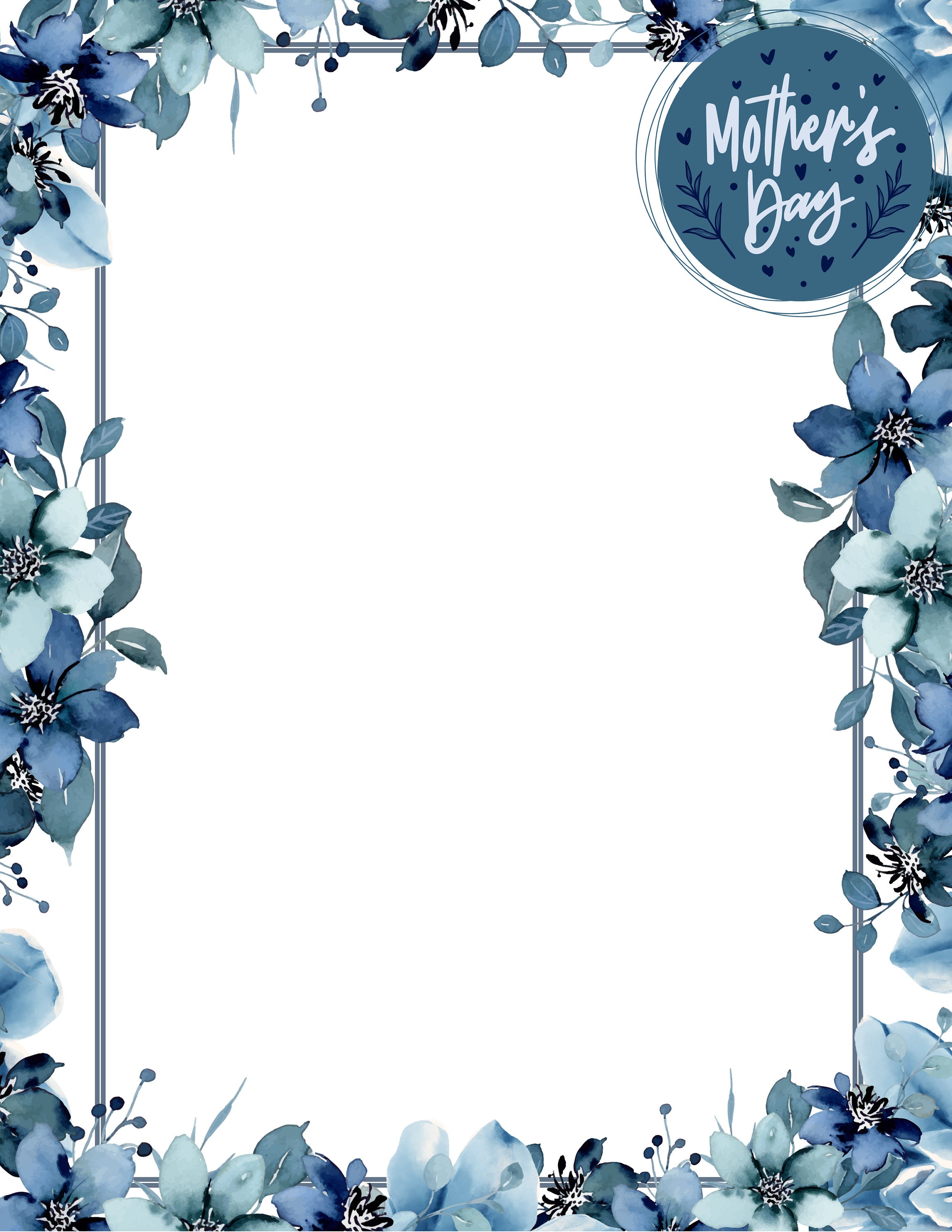 Mother's Day Stationary, Note, Card, Letter, Digital, Downloadable ...