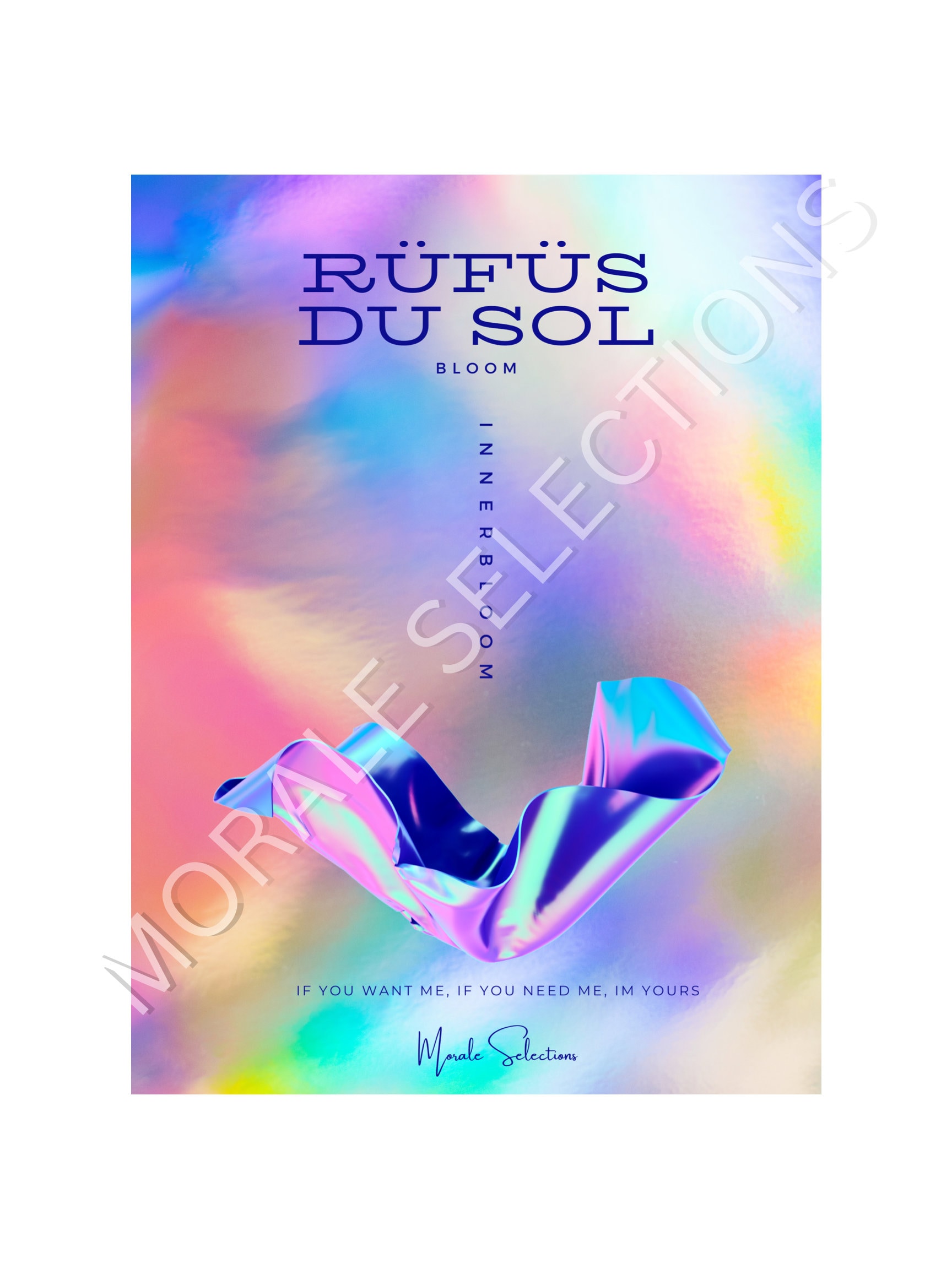 Bloom | Custom Music Album Poster | Rufus Du Sol | Innerbloom | 2022 - Etsy