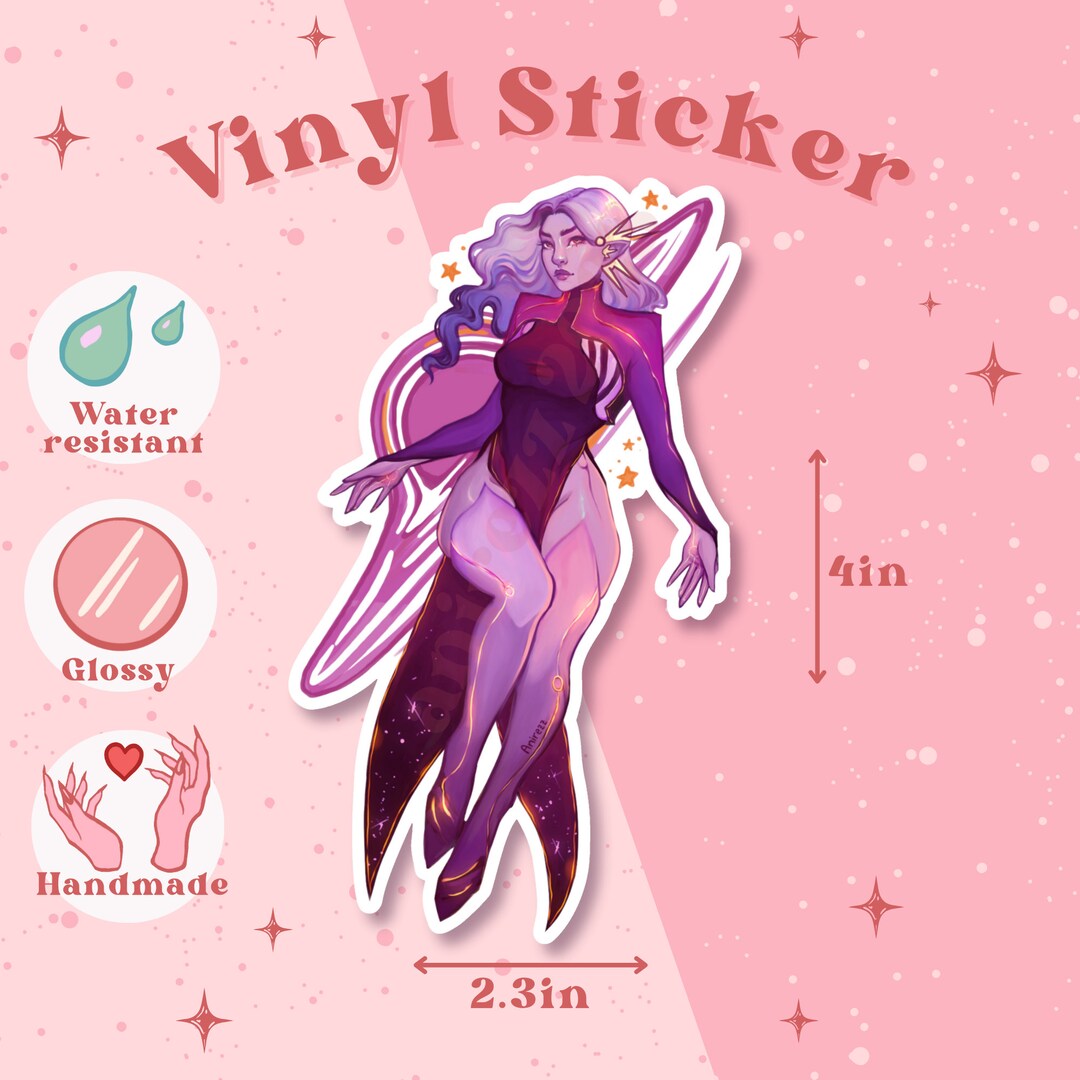 Sci-fi "void Song" Vinyl Sticker - Water Resistant Sticker for Water ...