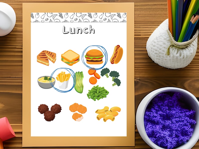 Kids Menu | Printable Menu | Kids Interactive Menu | Fun Kids Menu - Etsy