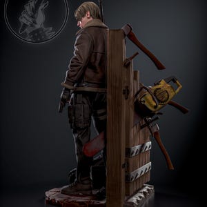 Leon Kennedy resident Evil 4 Resin Figure - Etsy UK