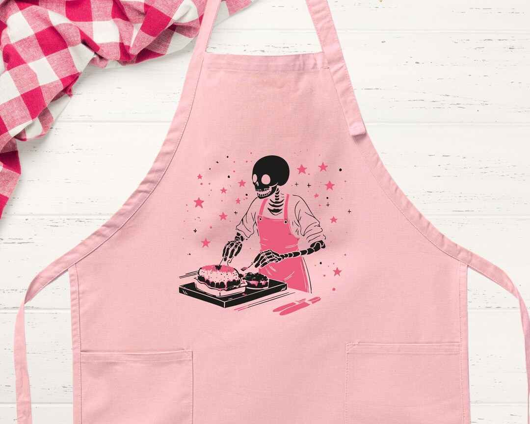 Skeleton Chef Apron: Funny Goth Halloween Baking Gift - Etsy