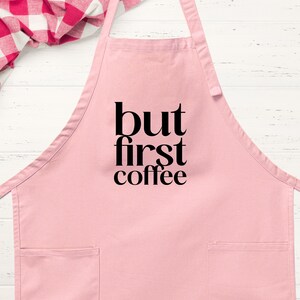 But First Coffee Apron, Coffee Saying Aprons, Coffee Barista Apron ...
