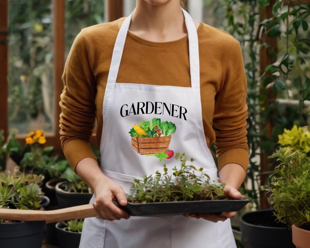 Gardener Apron, Vegetables Box Apron, Garden Lover Apron, Trendy ...
