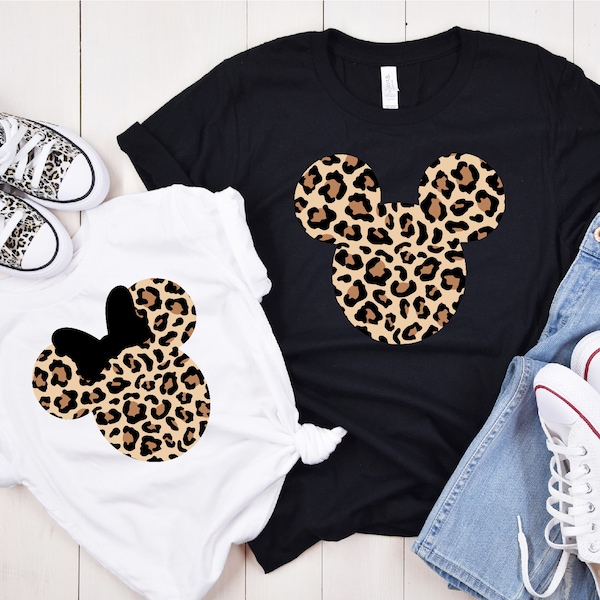 Mickey Mouse Leopard Shirts - Etsy