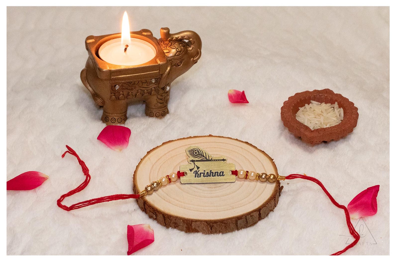 Personalized Rakhi With Custom Engraved Name Raksha Bandhan Gift Brass ...