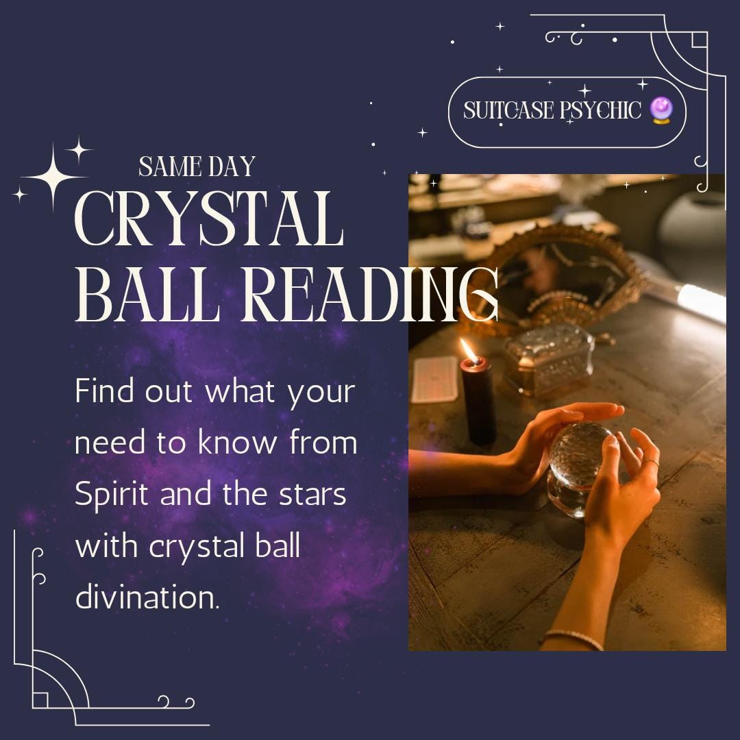 Crystal Ball Reading - Etsy
