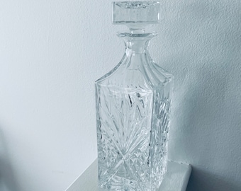Square Decanter Crystal - Etsy