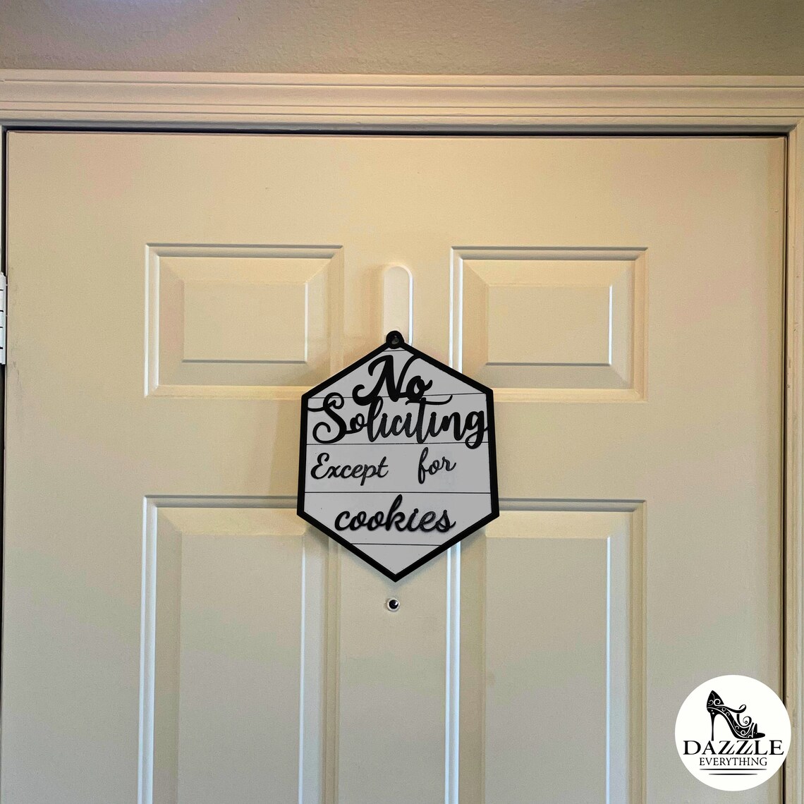 No Soliciting Door Sign, No Knocking Sign Funny, Door Bell Sign, Please ...