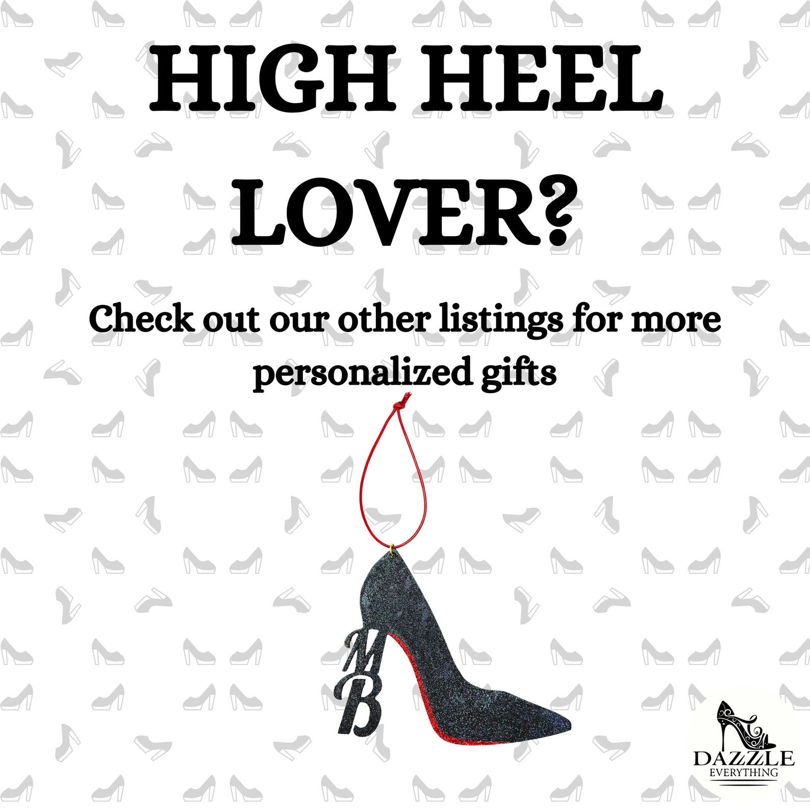Personalized Red Bottom High Heels Door Topper, Custom Name Sign ...