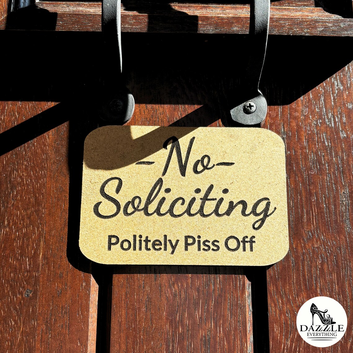 No Soliciting Door Sign, No Knocking Sign Funny, Door Bell Sign, Please ...