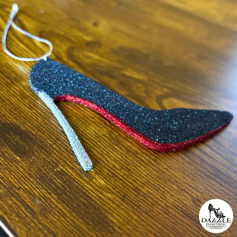 Red Bottoms High Heel Christmas Ornament, Personalizable Heels Xmas ...