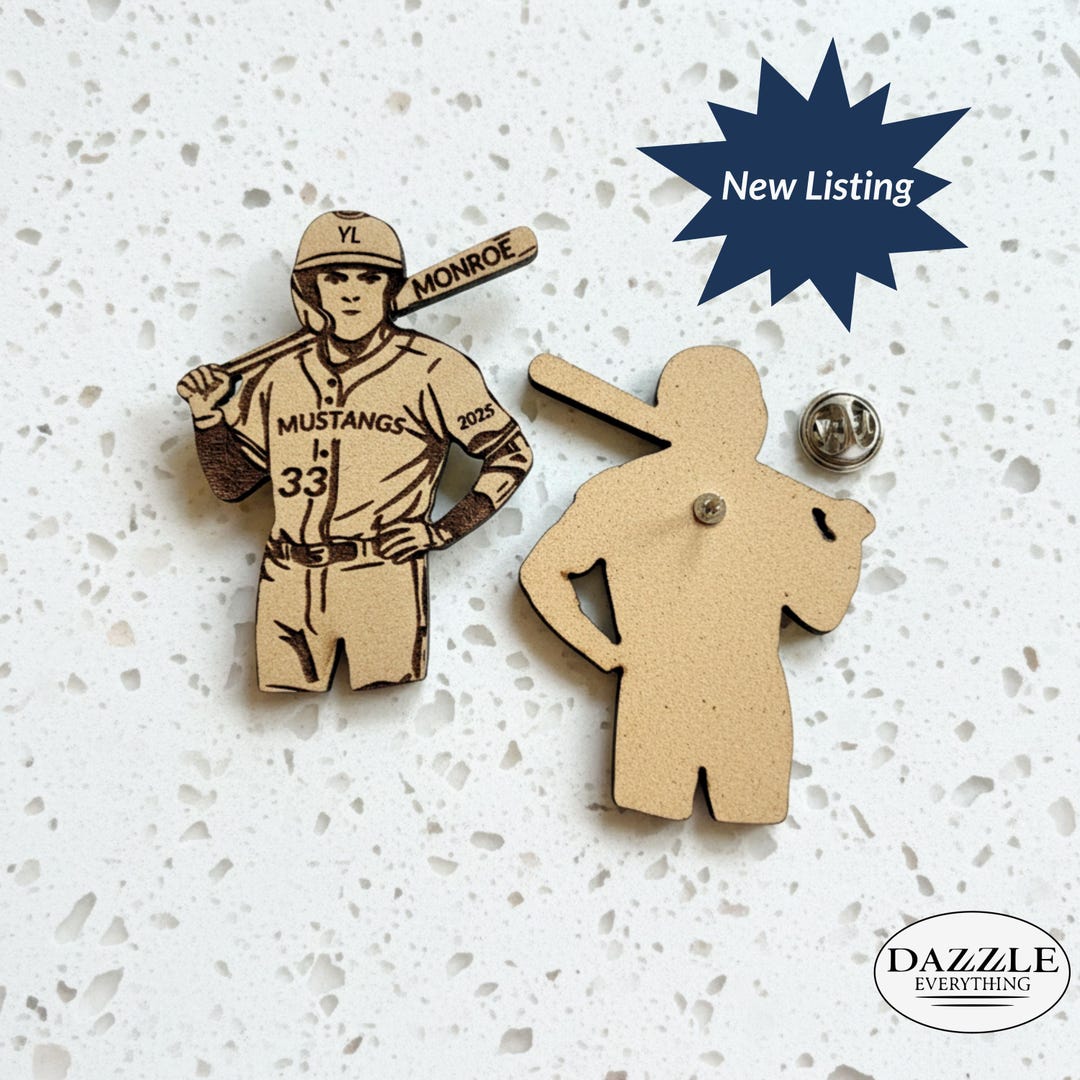 Baseball Pin, Personalized Baseball Pin, Baseball Player Pins, Team Mom ...