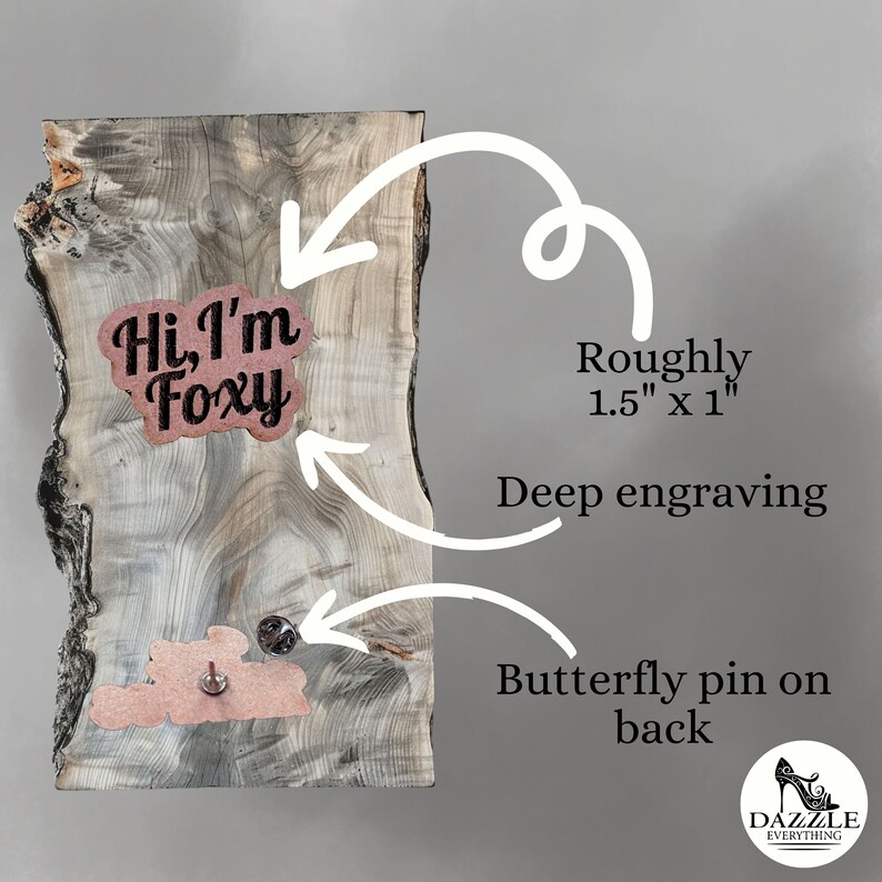 Custom Wooden Push Pins, Retro Style Pin, Personalized Laser-cut ...