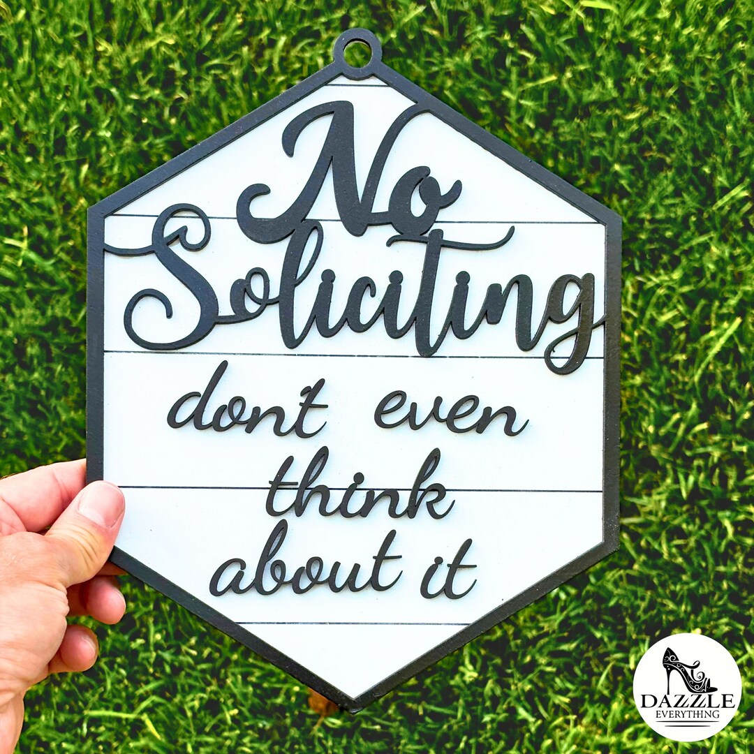 No Soliciting Sign, No Knocking Sign Funny, Door Bell Sign, Please Do ...
