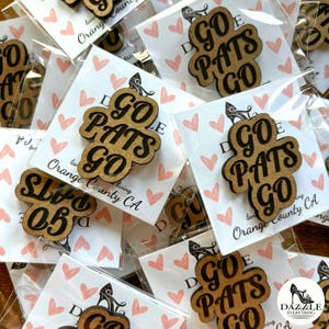 Custom Wooden Push Pins, Retro Style Pin, Personalized Laser-cut ...