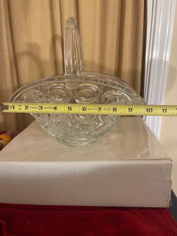 Model Flint Glass Giant Bullseye Excelsior Pattern Basket. - Etsy