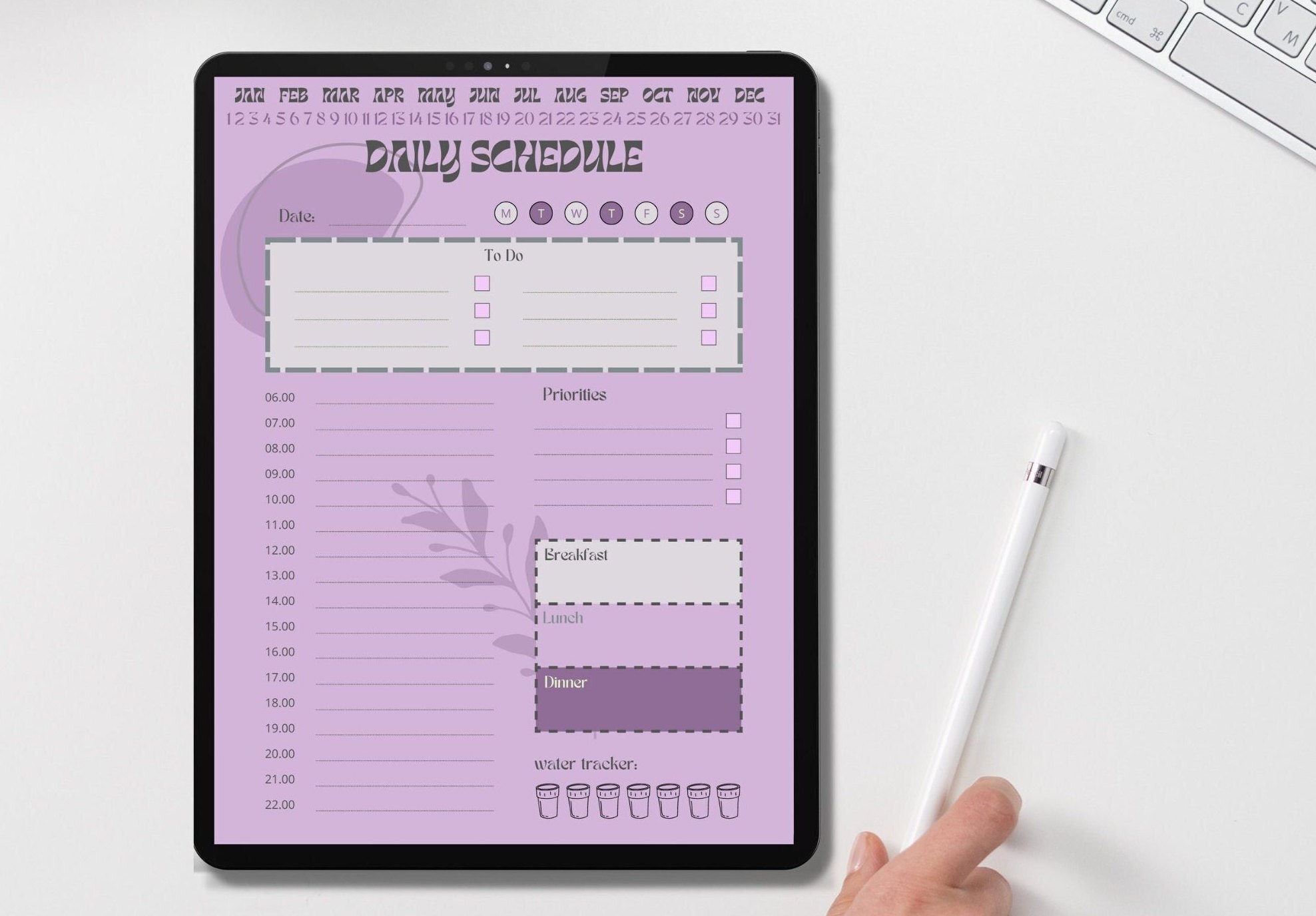 Lavender Undated Digital Planner for Goodnotes, Notability and Other ...