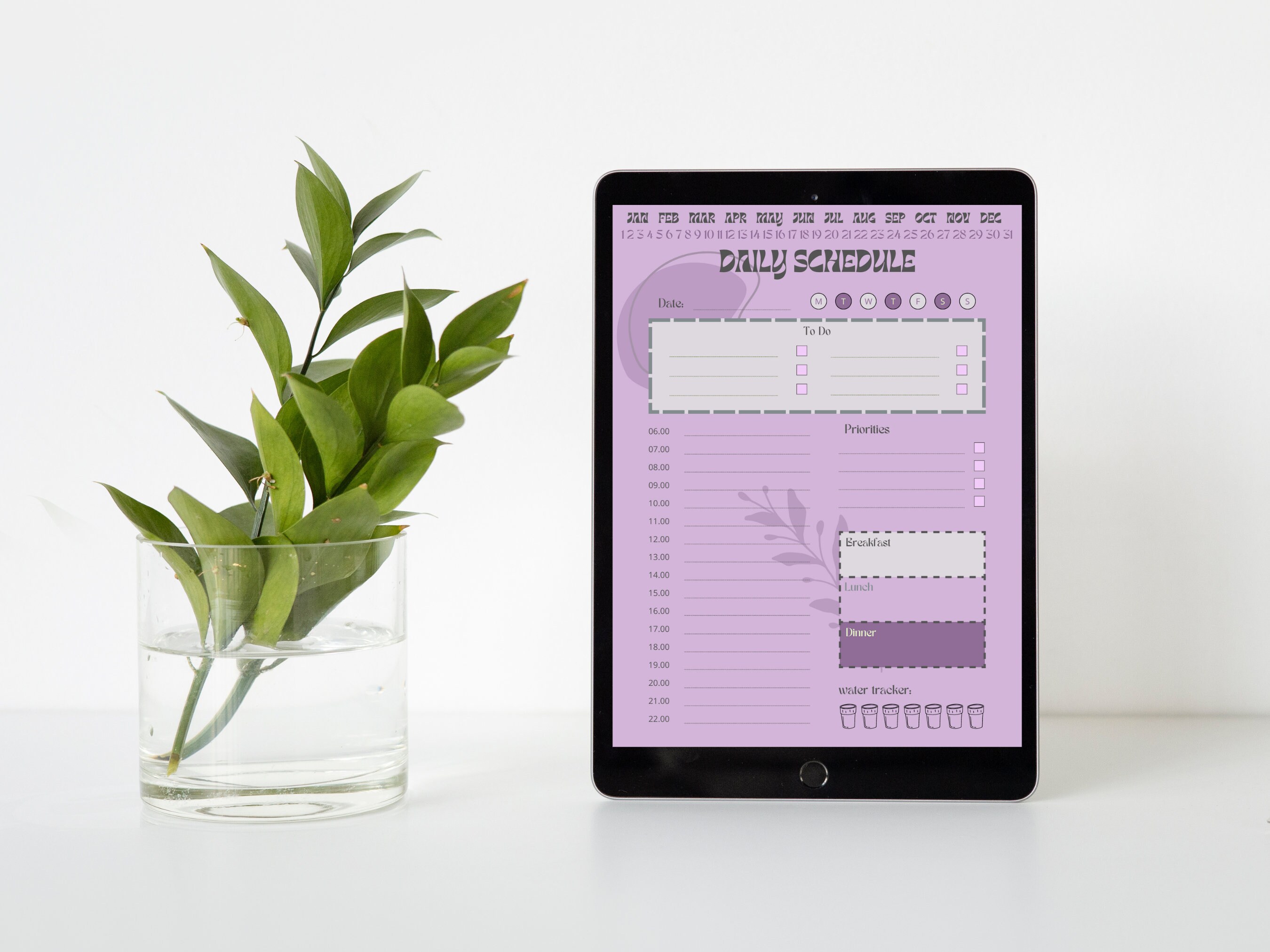 Lavender Undated Digital Planner for Goodnotes, Notability and Other ...