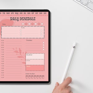 Baby Pink Undated Digital Planner for Goodnotes, Notability and Other ...