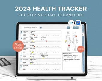 Digital Medical Binder, Chronic Illness Tracker, Minimalist Undated ...