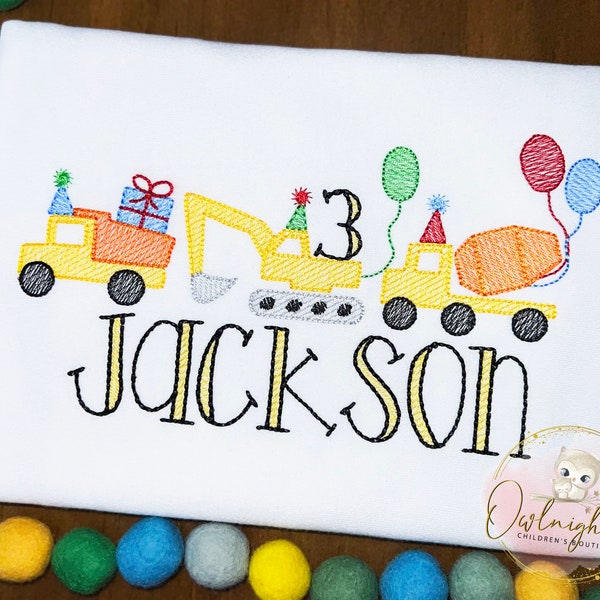 Construction Birthday Shirt - Etsy