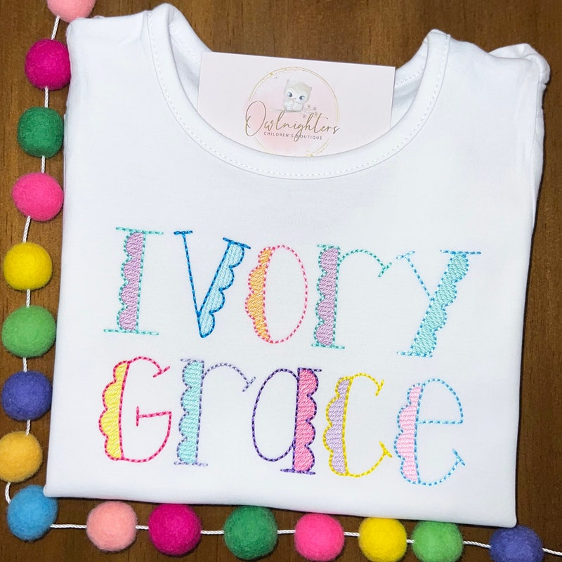 Girls Monogram - Etsy