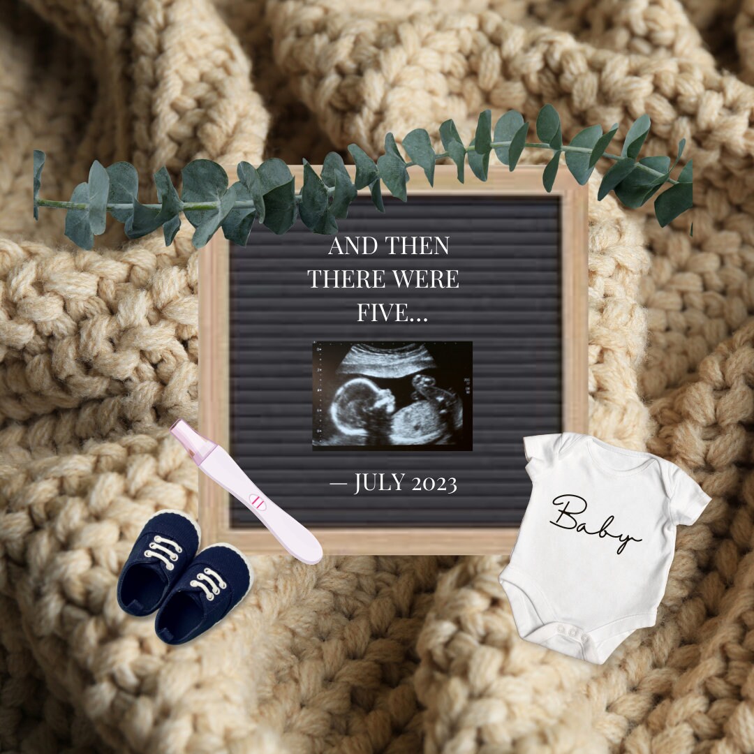 Baby Announcement for Social Media Posts, Digital Made to Order With ...