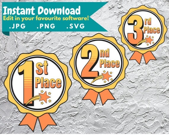 Art File 1st 2nd 3rd Award Digital Download A5 A4 - Etsy