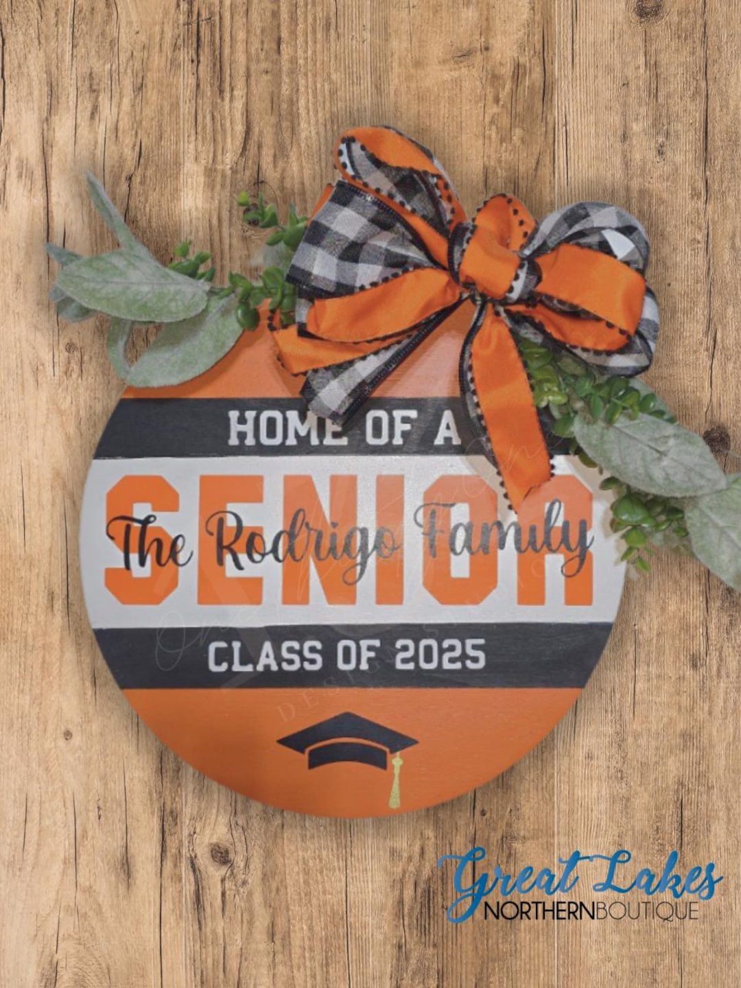 Custom Round Door or Wall Hanger | Home of a Senior | Personalize With ...