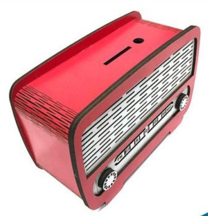 Laser Cut Radio Money Box - Etsy