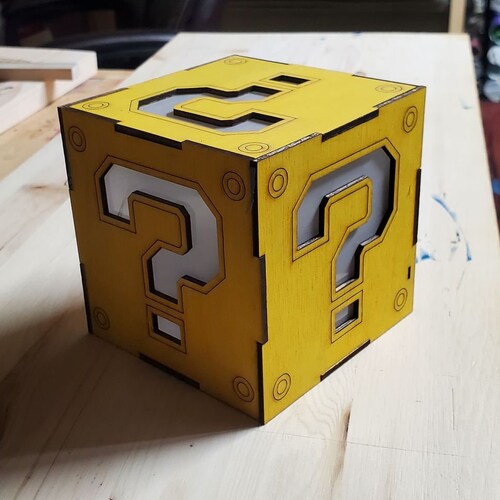 Light up Mario Brothers Mystery Cube - Etsy