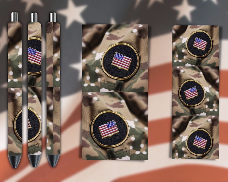 Military Pen Sublimation, USA Military, Pen Wrap, PNG, Pen Template ...