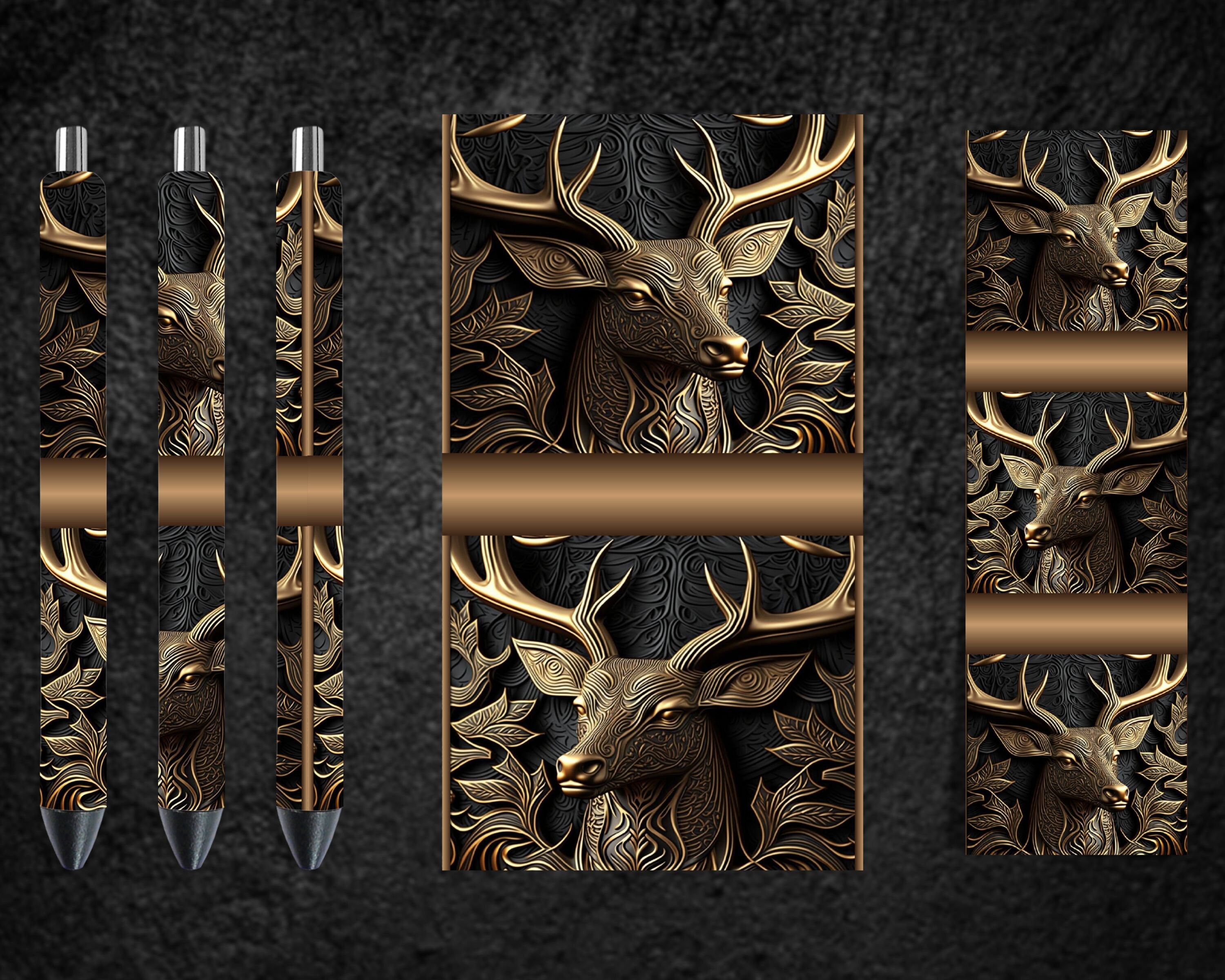 Deer Pen Sublimation, Epoxy Pen Wrap, PNG, Pen Template, Instant ...