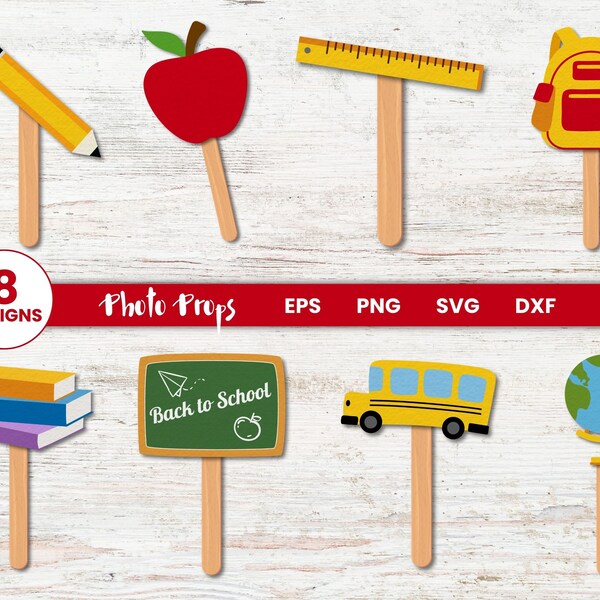 School Photo Props - Etsy