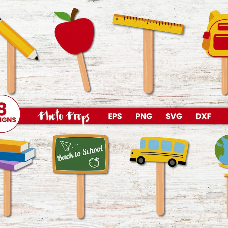 School Photo Props - Etsy