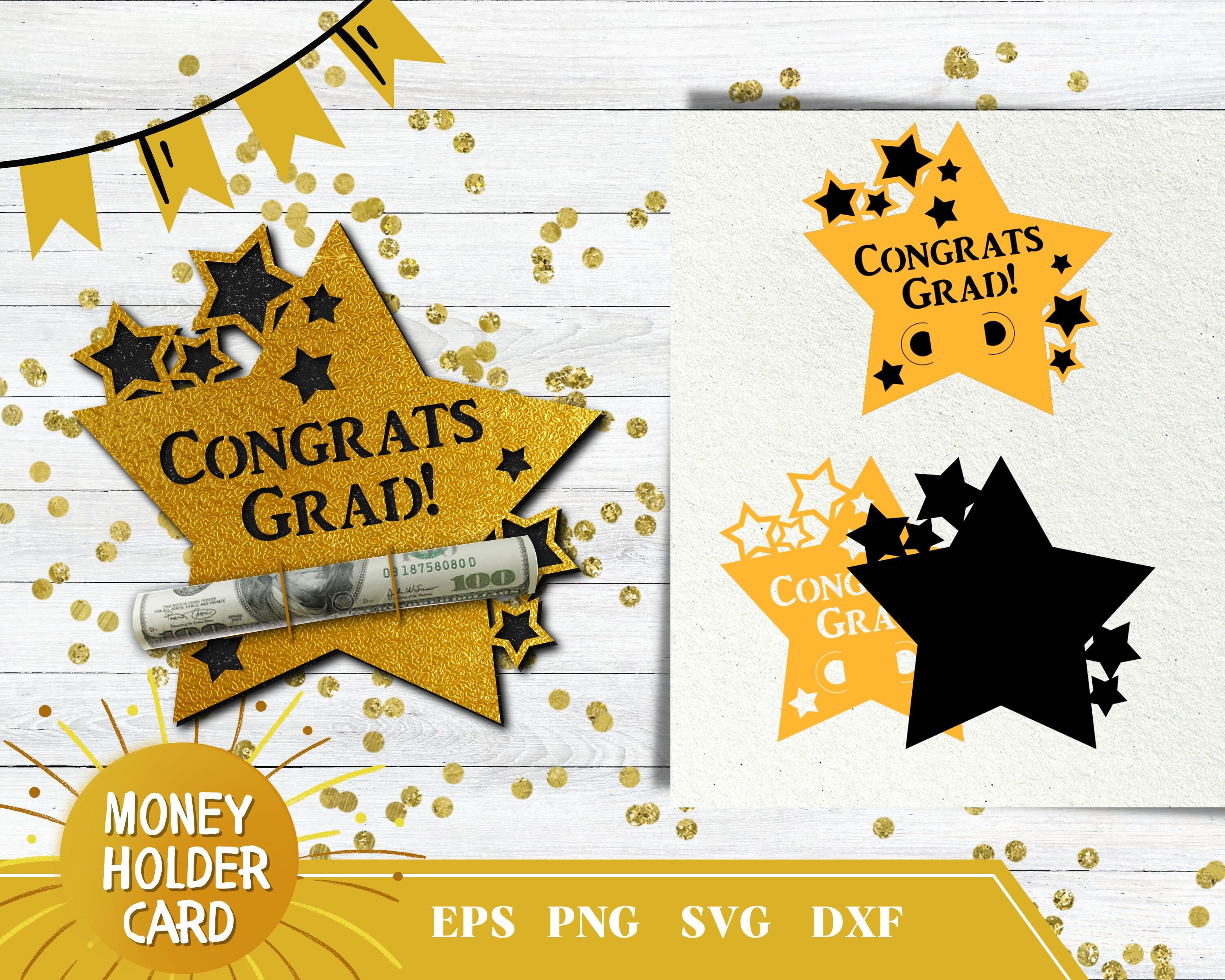 Graduation Money Holder SVG, Money Cake, Graduation Gnome, Money Card ...