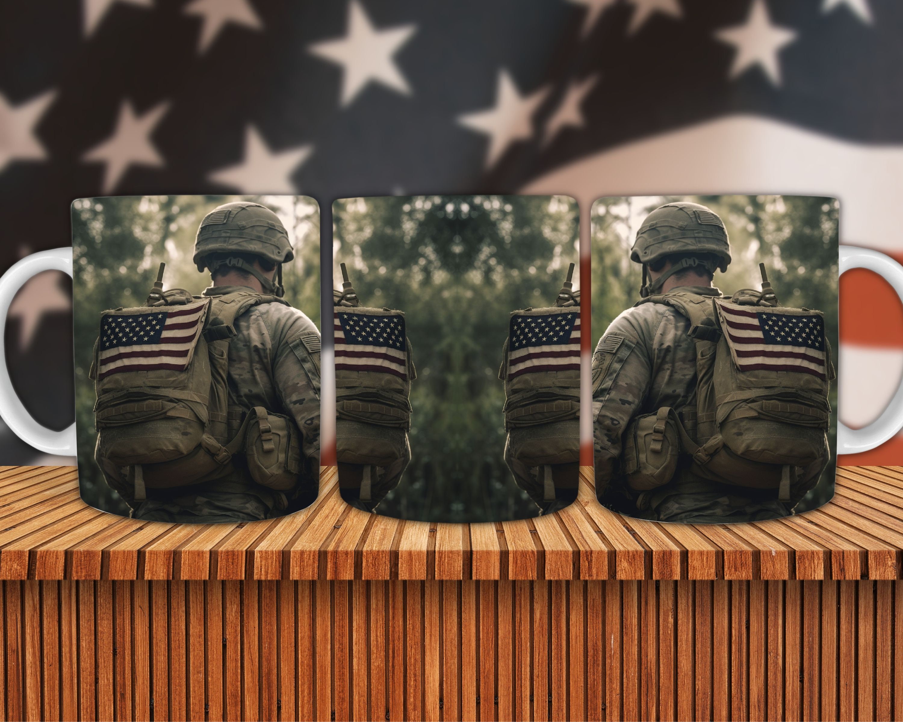 Military Mug Wraps, Sublimation, 11oz 12oz & 15oz Mug Wraps, PNG, Mug ...