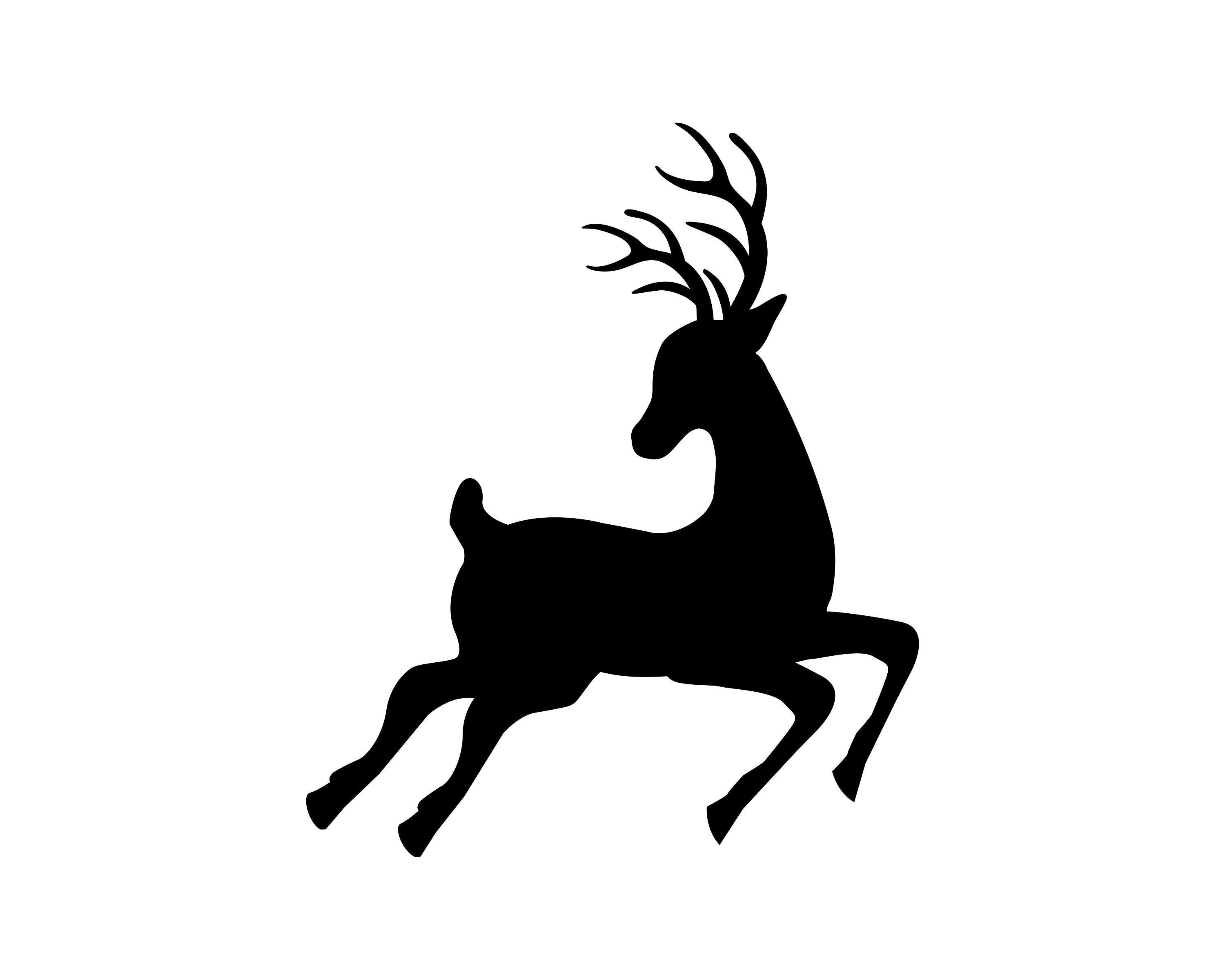 Reindeer SVG Vector Cut File - Etsy
