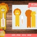 Animals Bookmark SVG Bundle, Bookmark Svg, Lion Svg, Tiger Bookmark ...