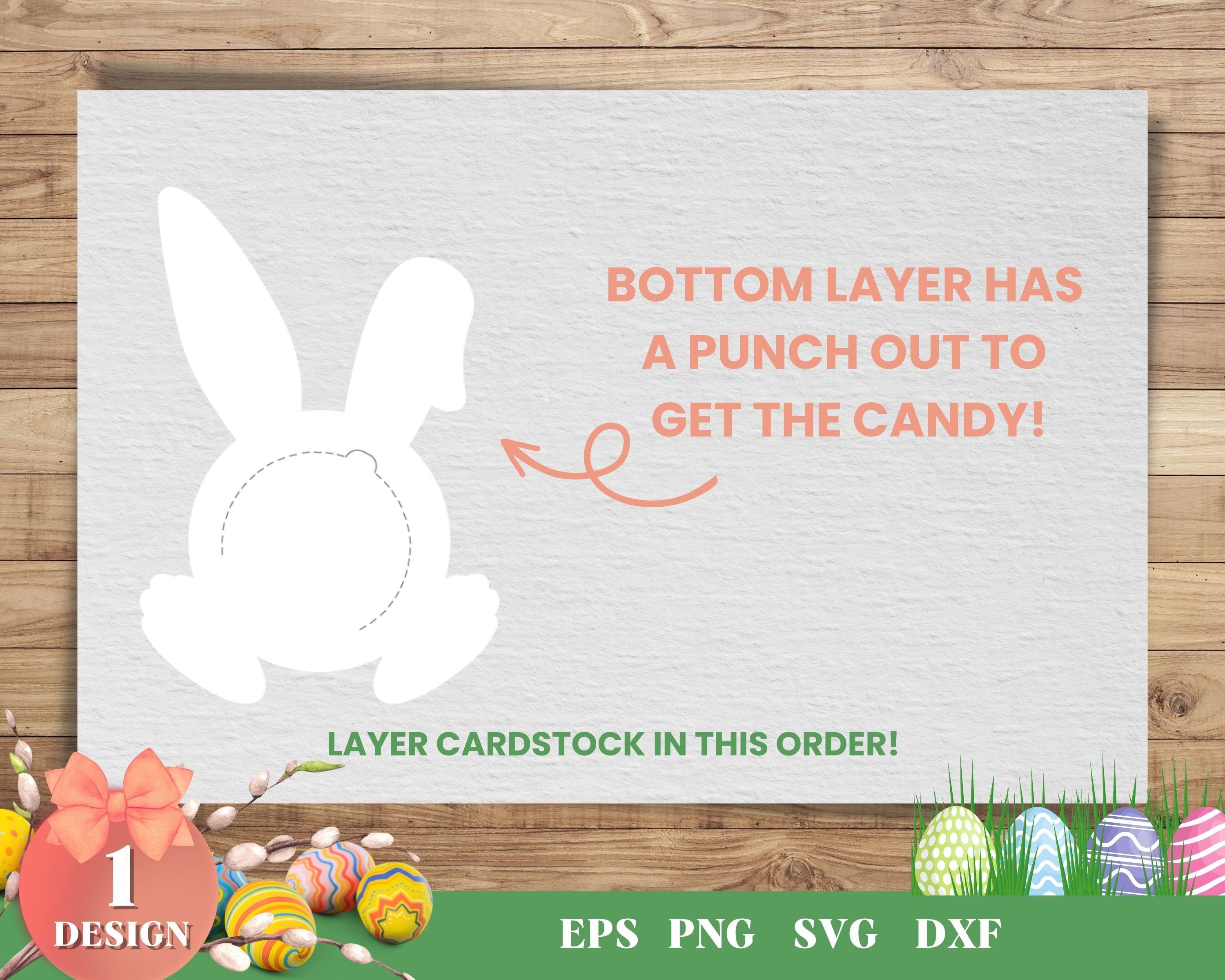 Easter Candy Dome SVG, Easter Bunny, Kids Candy, Lollipop Holder, Candy ...