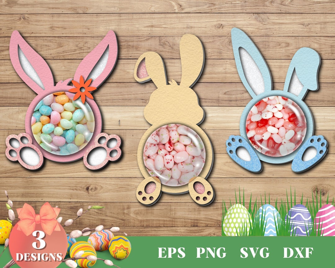 Easter Candy Dome SVG, Easter Bunny, Kids Candy, Lollipop Holder, Candy ...