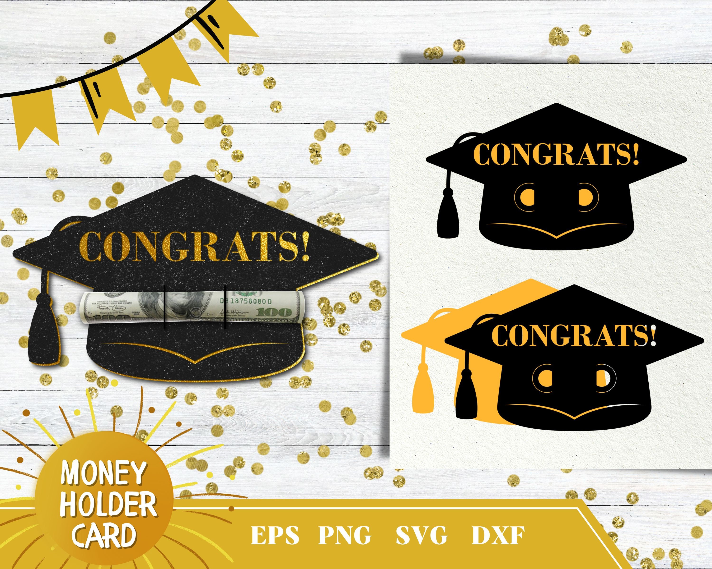 Graduation Money Holder SVG, Money Cake, Graduation Gnome, Money Card ...