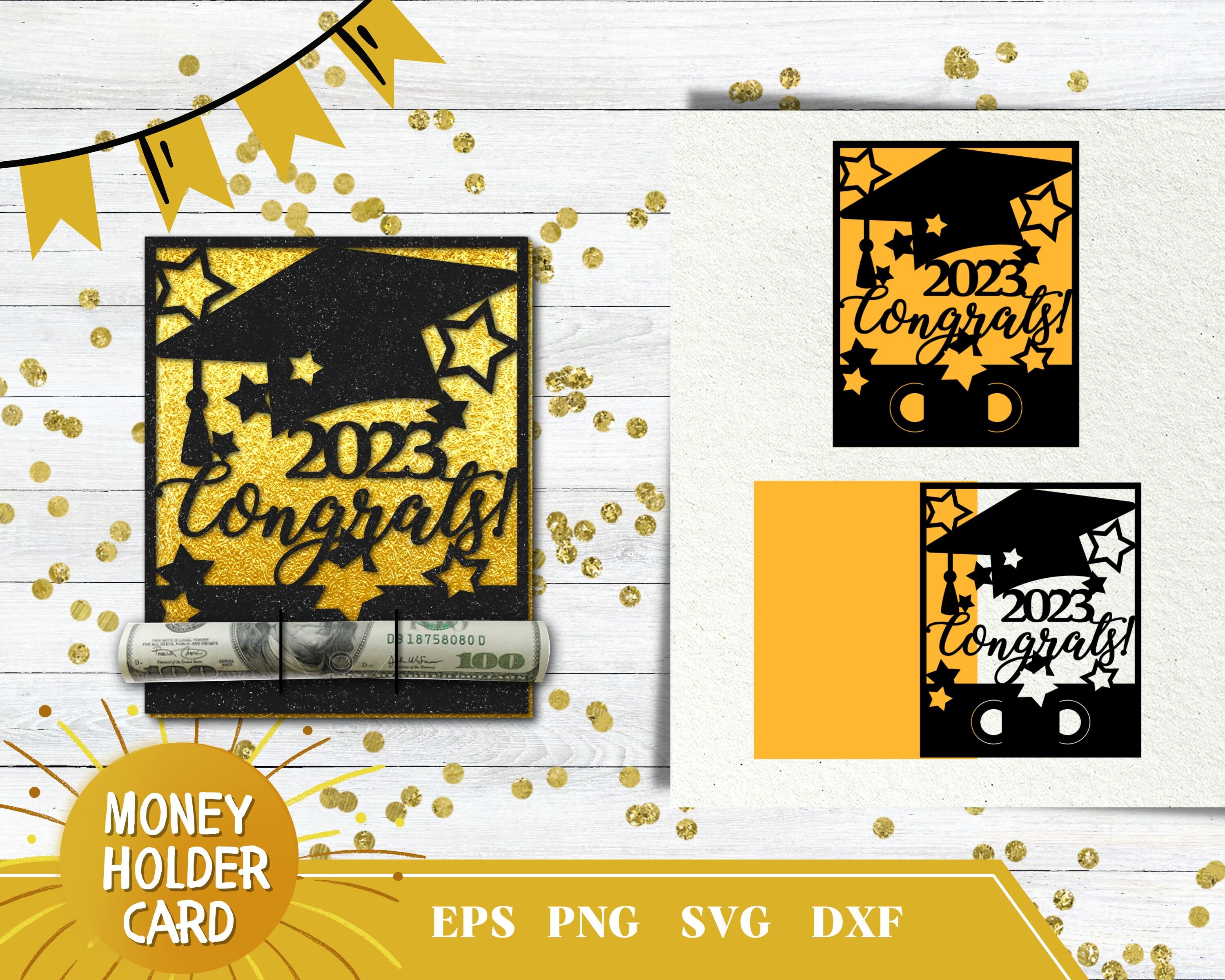 Graduation Money Holder SVG, Money Cake, Graduation Gnome, Money Card ...