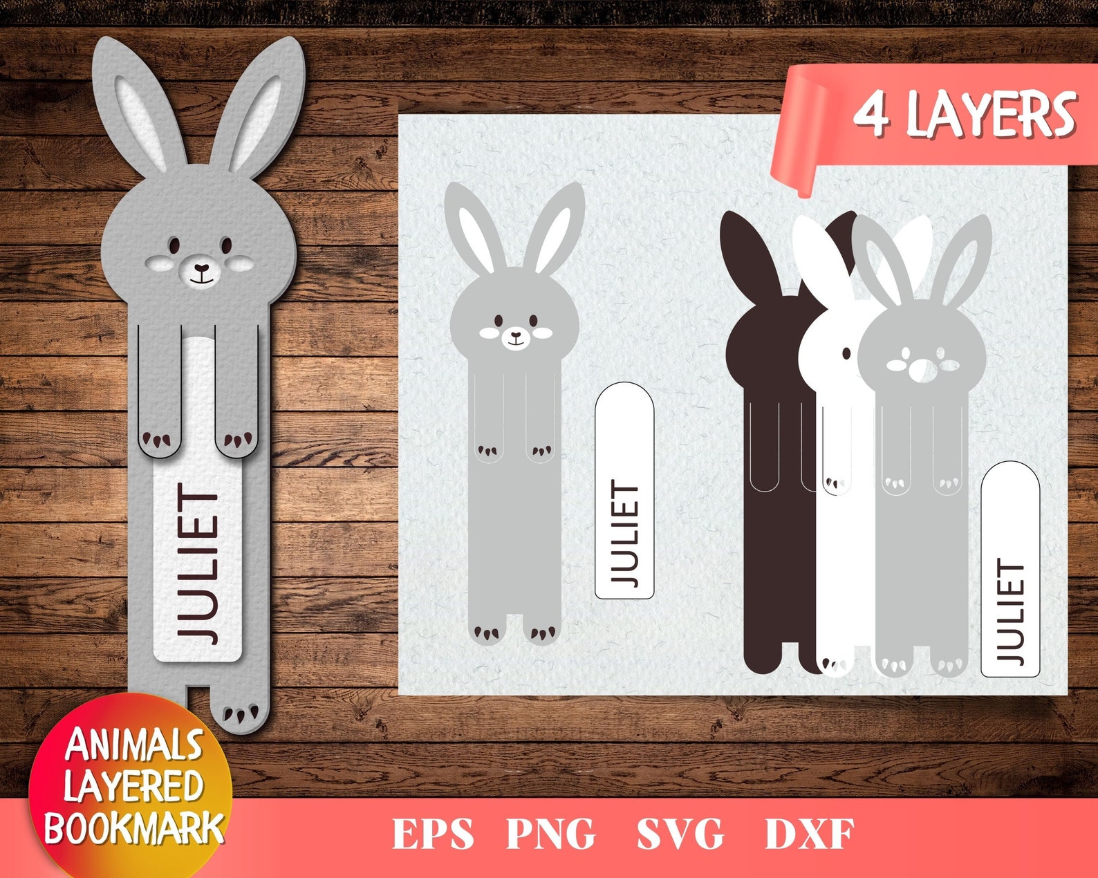 Animals Bookmark SVG Bundle, Bookmark Svg, Lion Svg, Tiger Bookmark ...