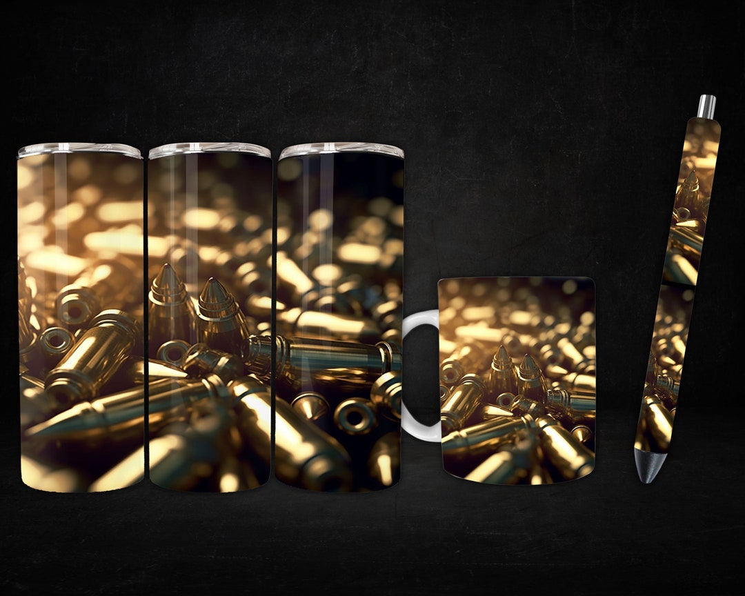 Bullet Cartridge Sublimation, PNG, 20 Oz Tumbler Wrap, Mug Wrap, Pen ...